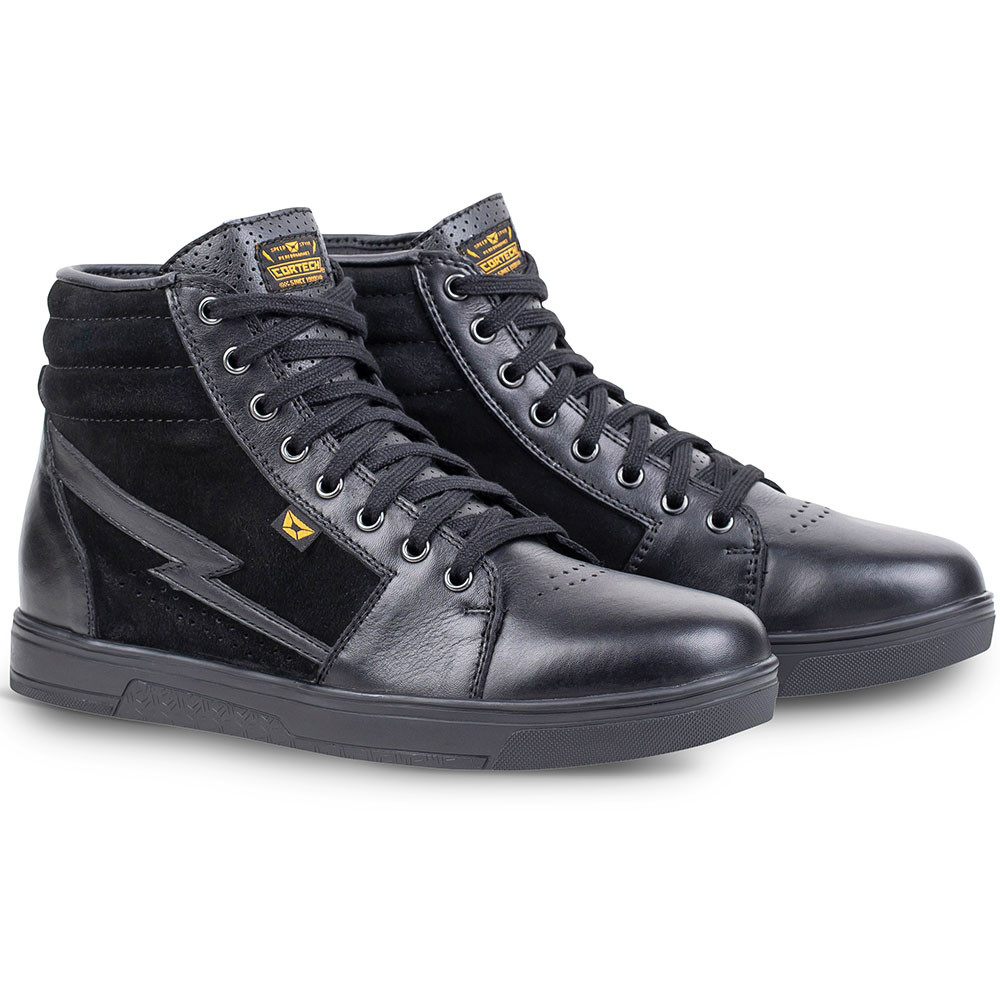 Cortech Black/Black Slayer Riding Shoes - Get Lowered Cycles