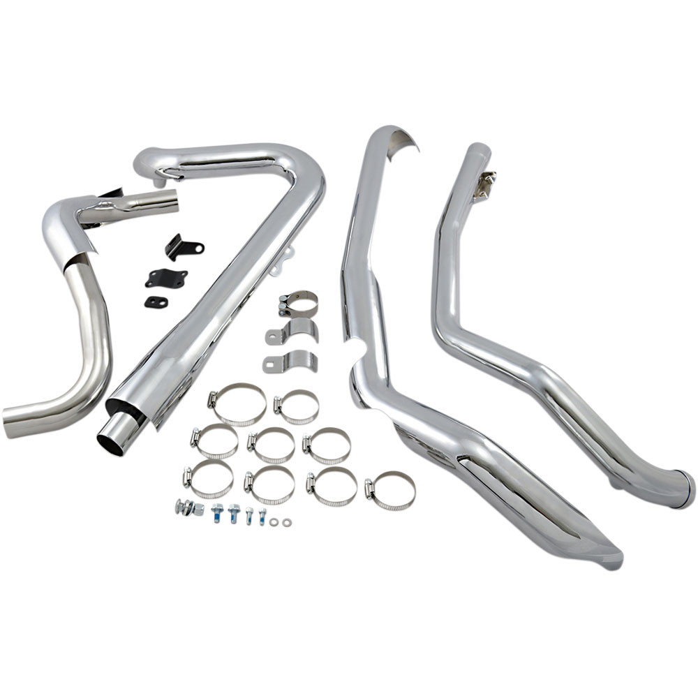 Cobra True Duals Header System for 2017-2023 Harley Touring - Chrome ...