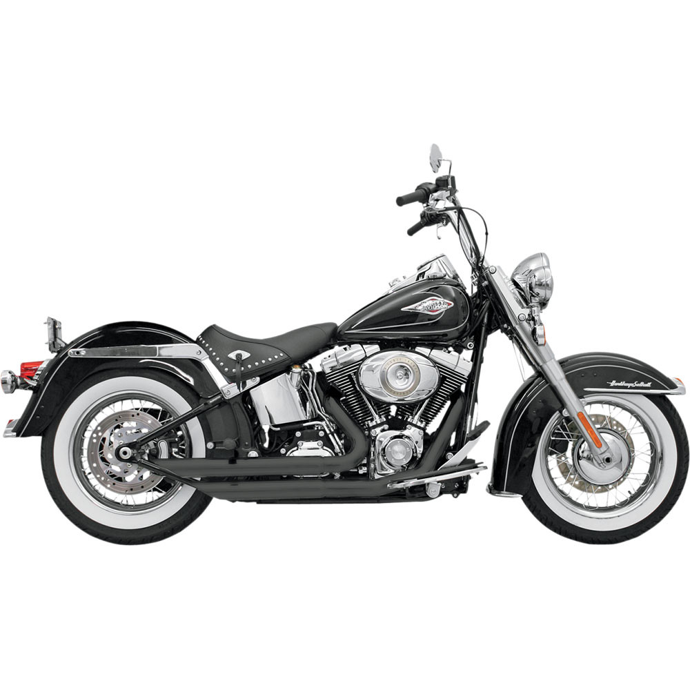 Bassani FireFlight Series Exhaust for 2010-2017 Harley Softails - Black ...