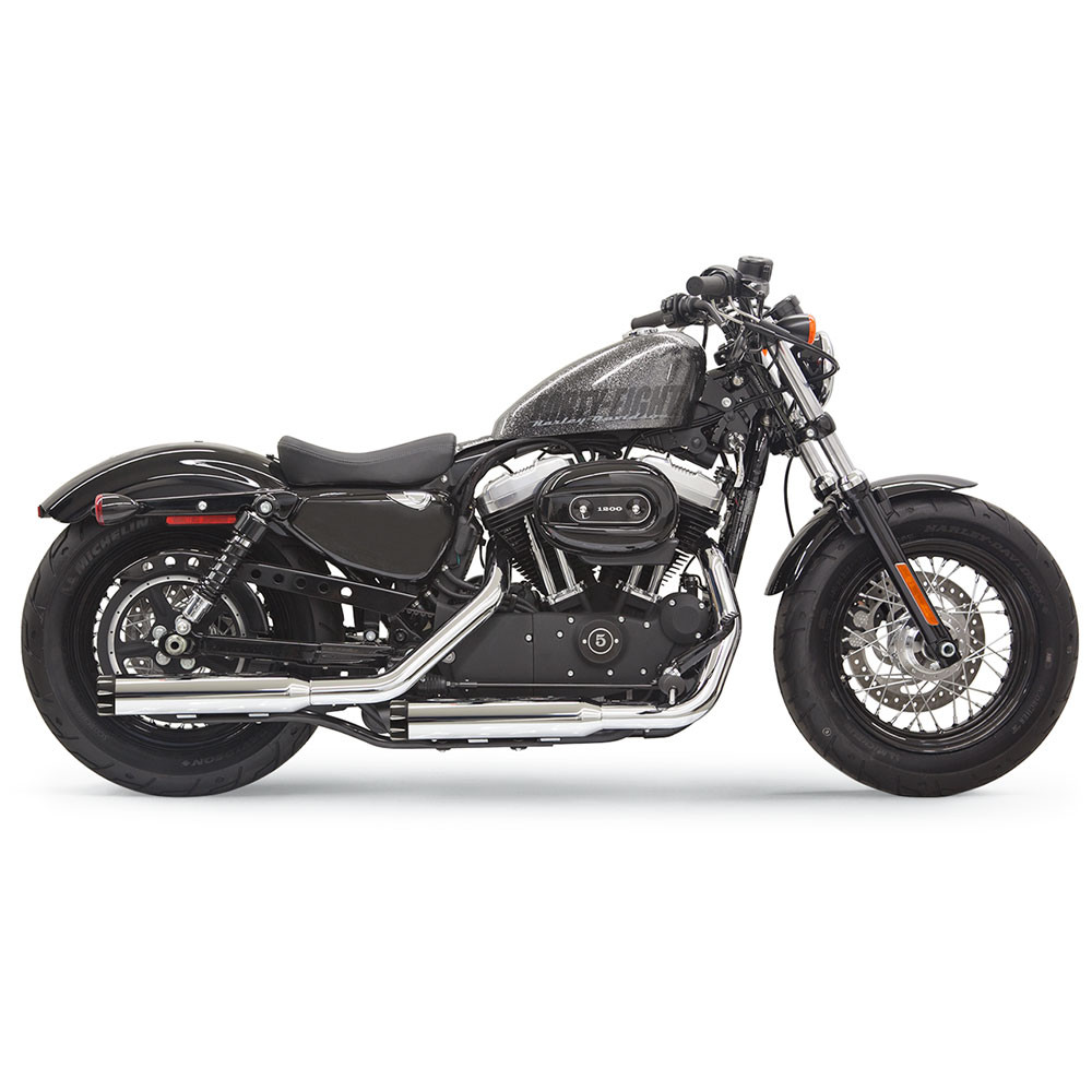 Bassani 3" FirePower Slip-On Mufflers for 2014-2022 Harley Sportster ...