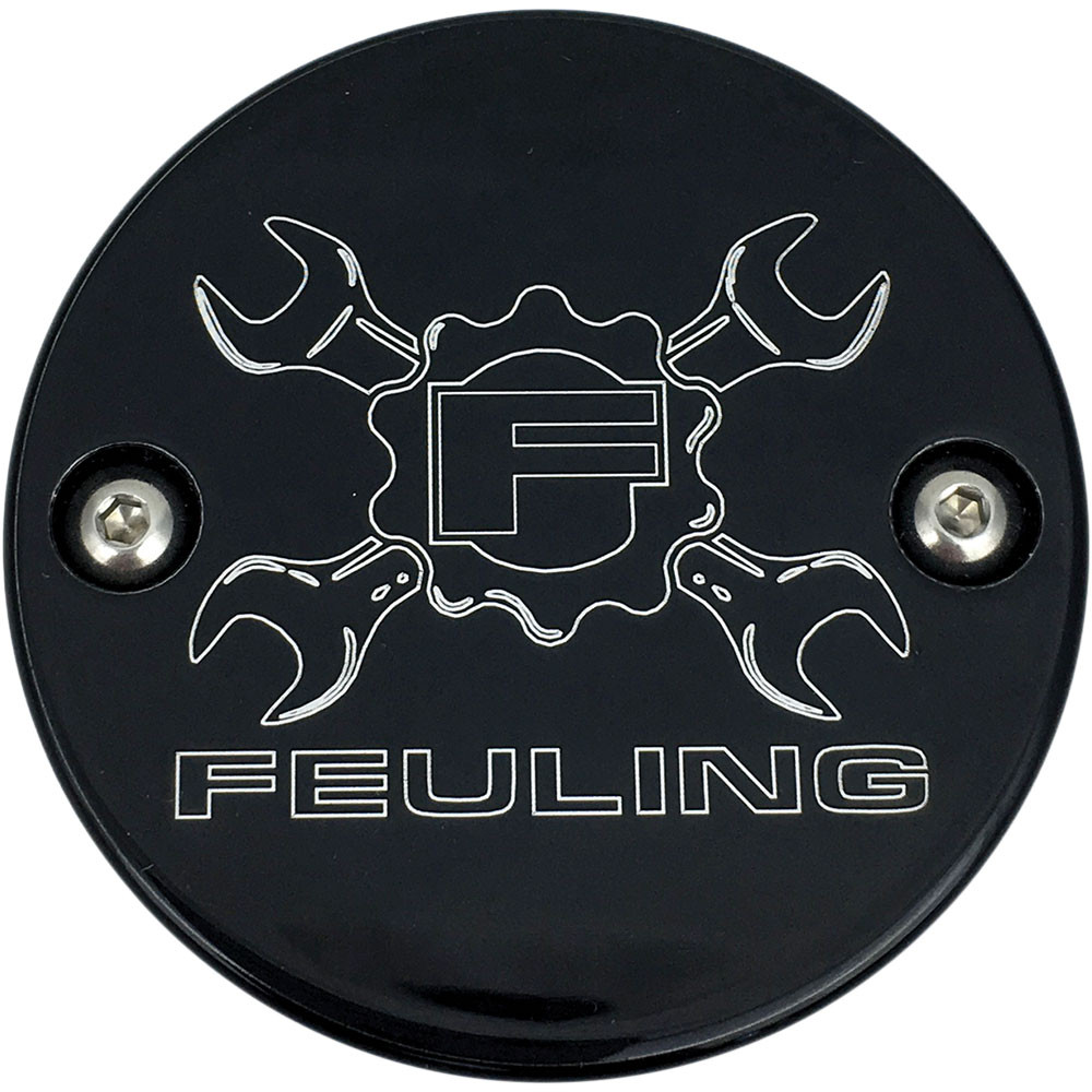 Feuling Gear Cross Logo Points Cover for 2017-2024 Harley M8 - Black ...