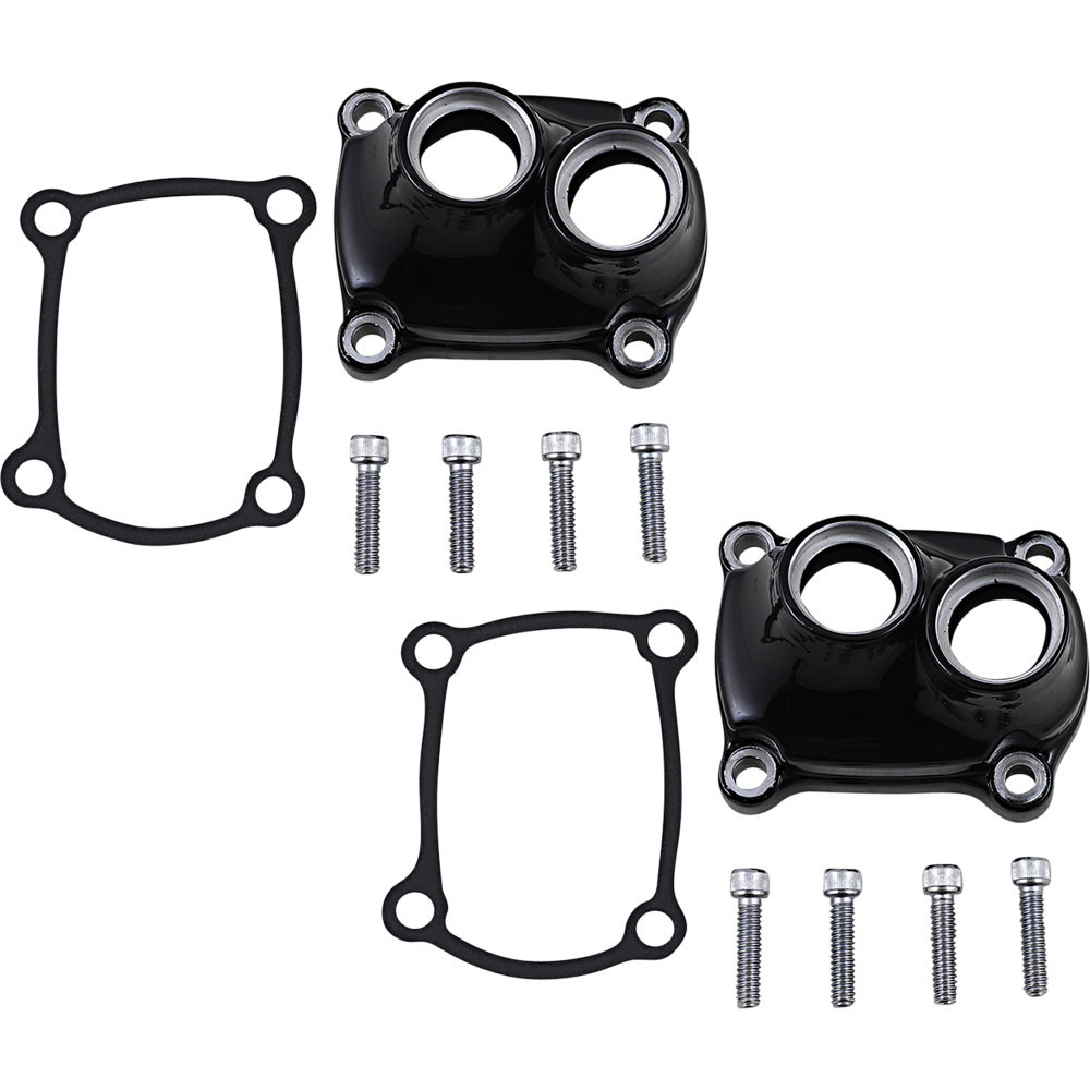 Drag Specialties Gloss Black Tappet Block Covers 2017-2022 Harley M8 ...