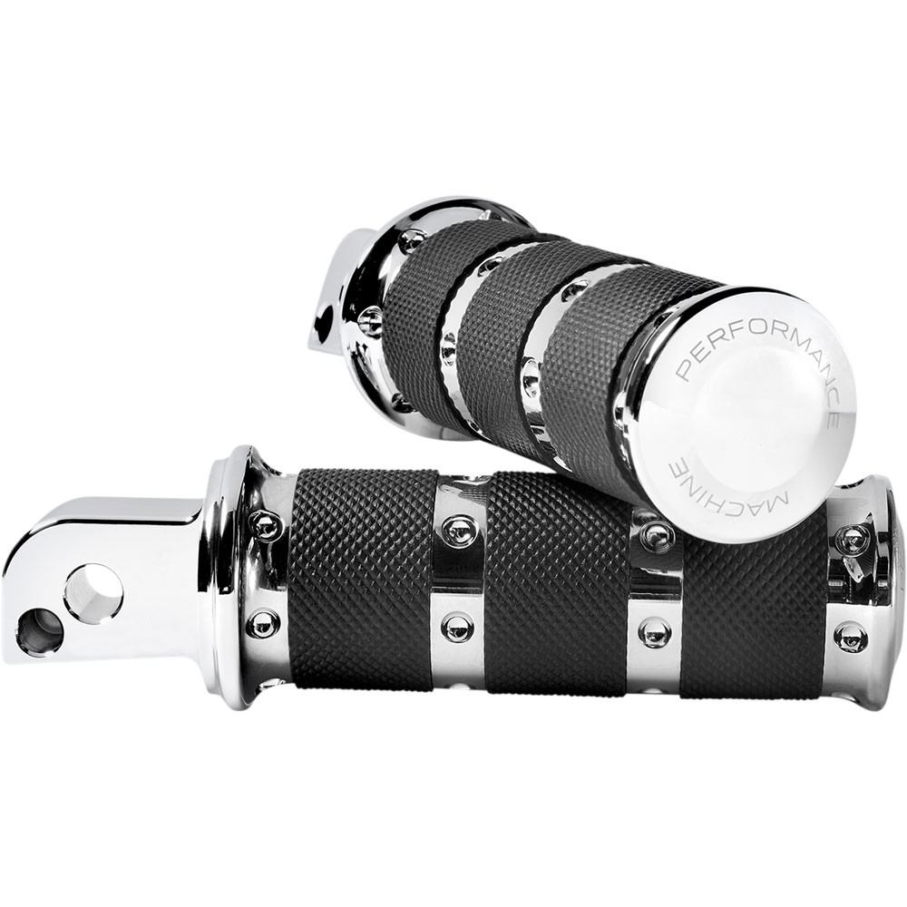 Performance Machine XLS Foot Pegs for Harley Models - Chrome - 0035 ...
