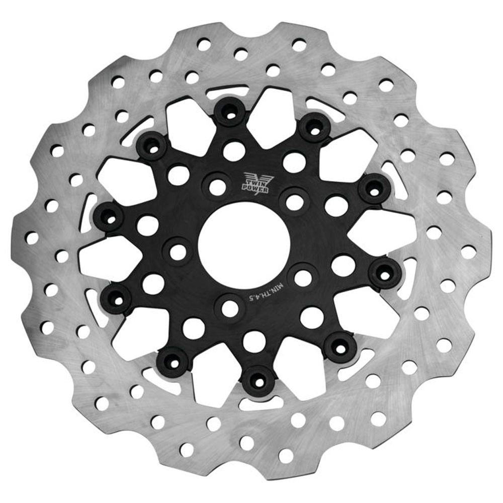 Twin Power Scalloped Rear Brake Rotor for 2008-2021 Harley Touring ...