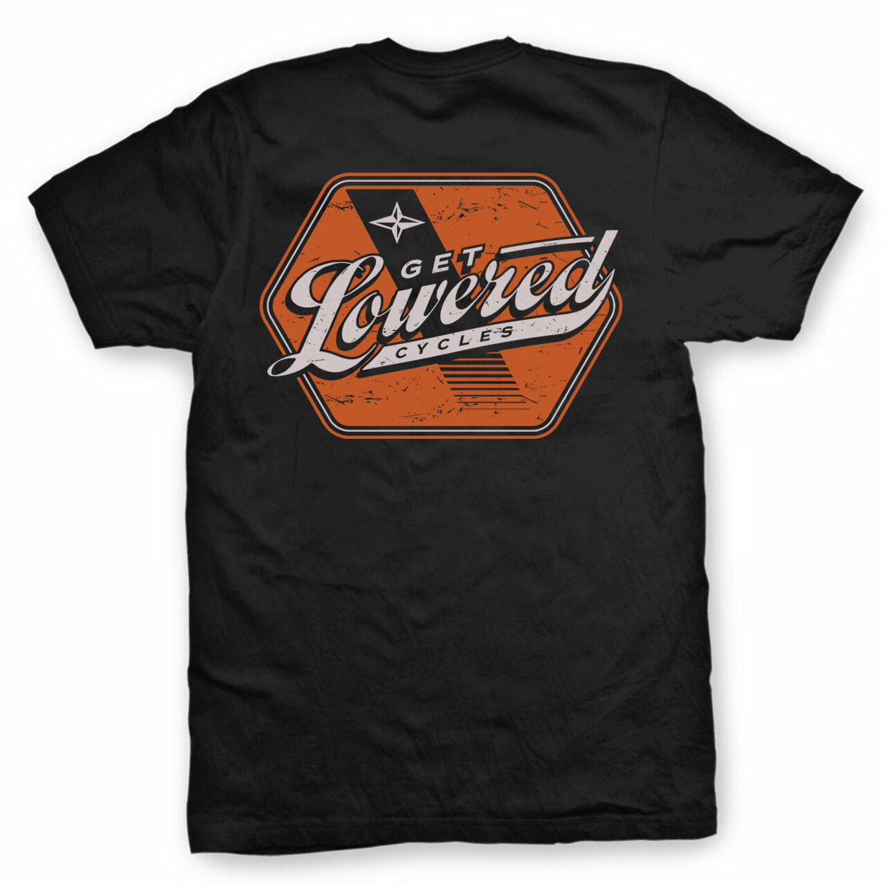 Get Lowered Vintage Logo Shop T-Shirt - Get Lowered Cycles