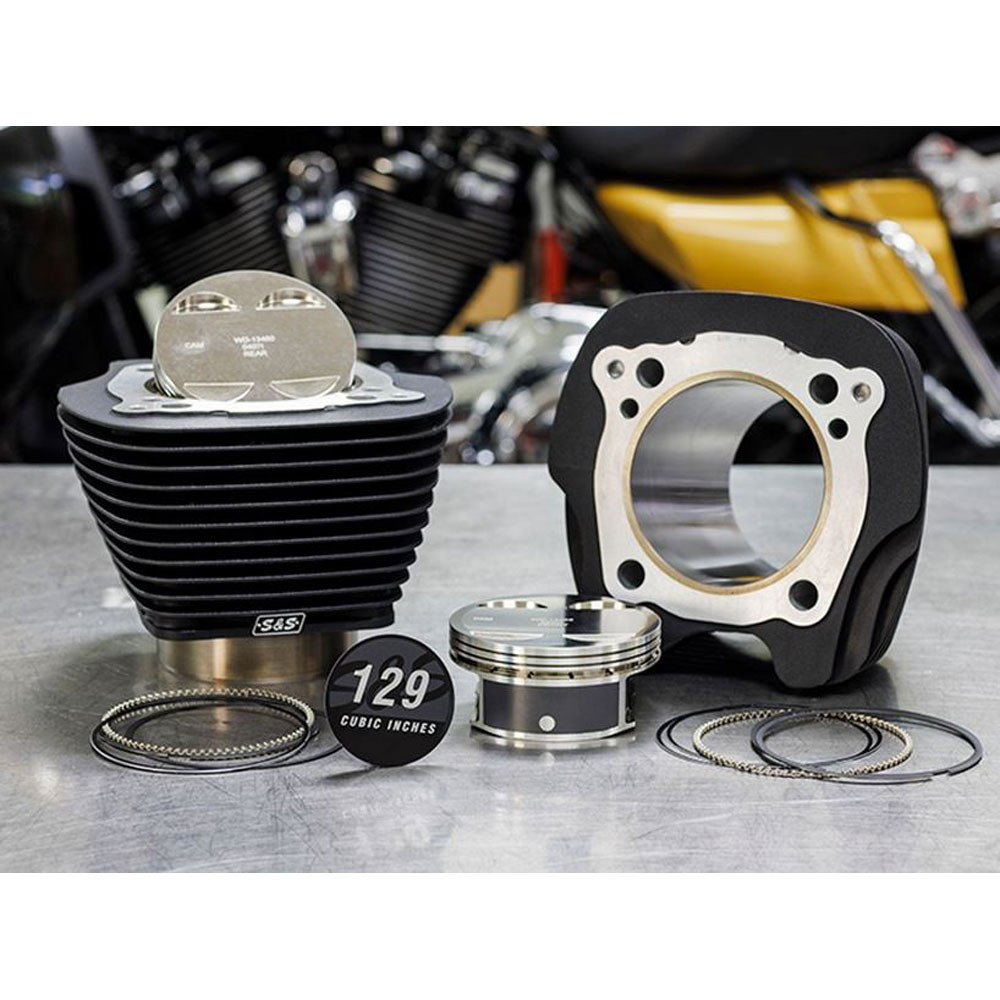 S&S Cycle 129" Big Bore Kit 4.375" Stroke for 107" M8 Models - 910-0843 ...