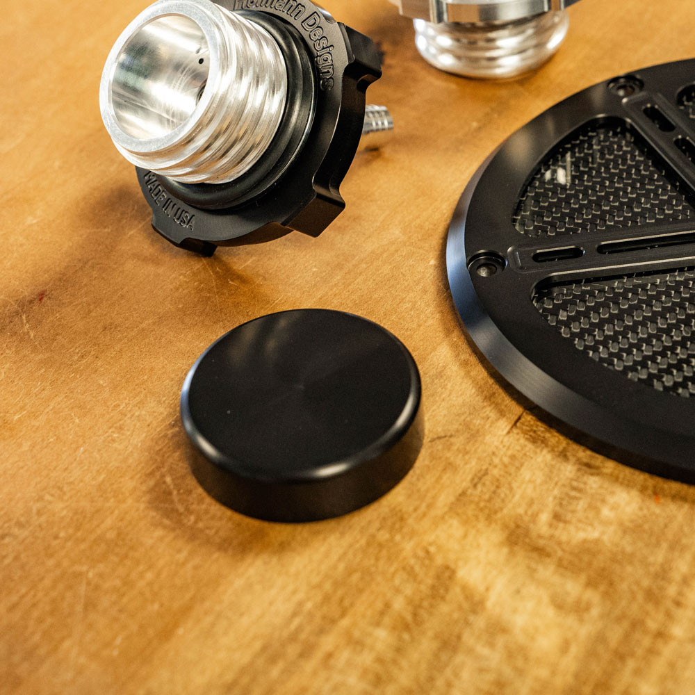 Hofmann Designs Smooth Fork Stem Nut Cap for Harley - Black - HDB1028B ...