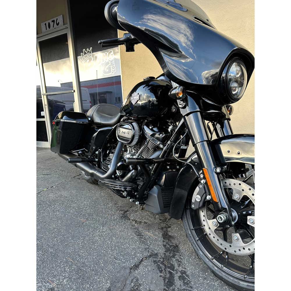 Bung King V-Bar Highway Peg Crash Bar for 2009-2023 Harley Touring ...