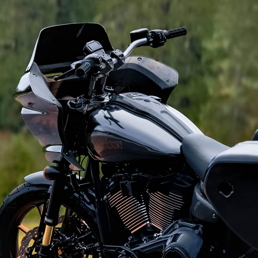 Kraus Workman Kickback Risers for Harley - Get Lowered Cycles