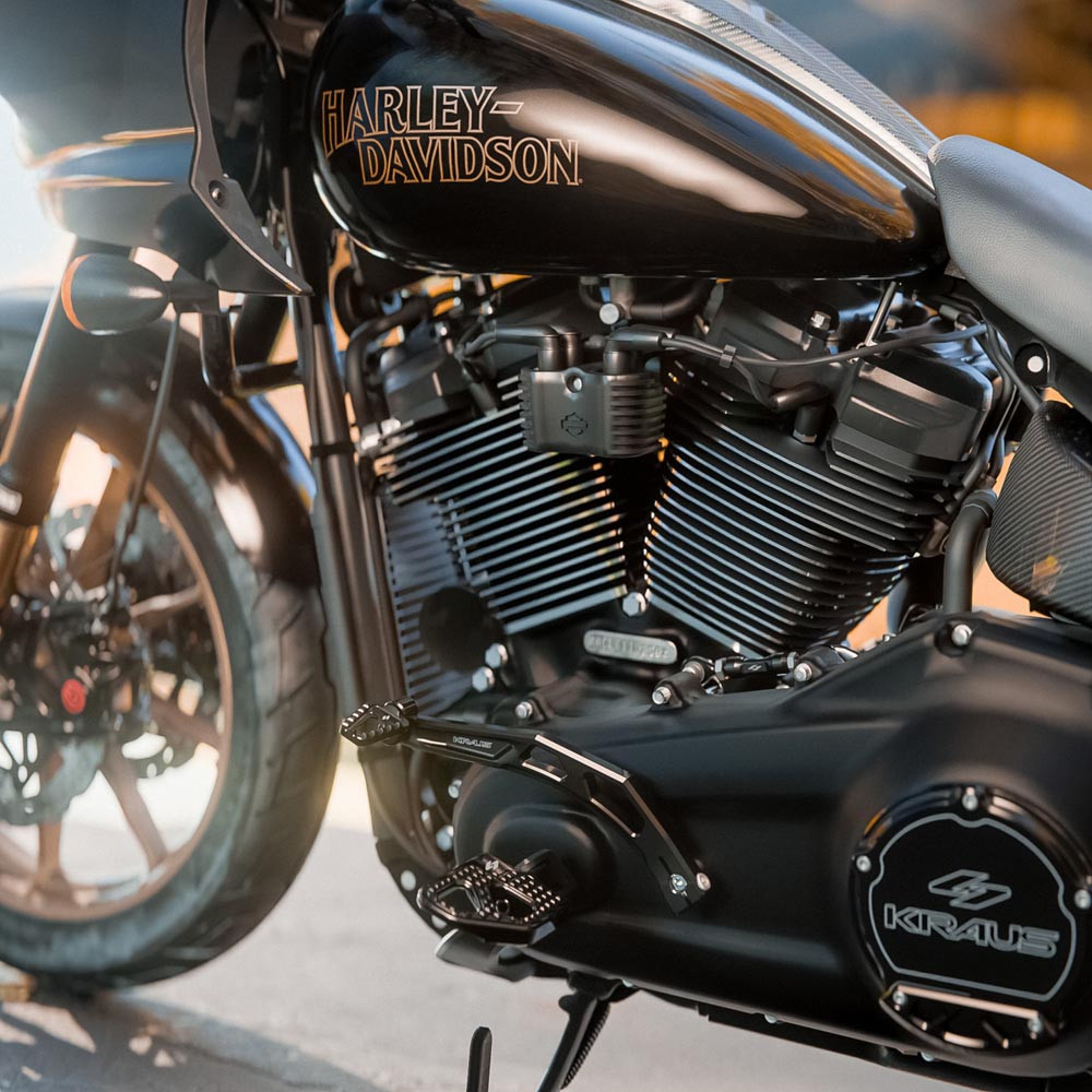 Kraus SX3 Foot Controls for 2018-2025 Harley Softail - Get Lowered Cycles