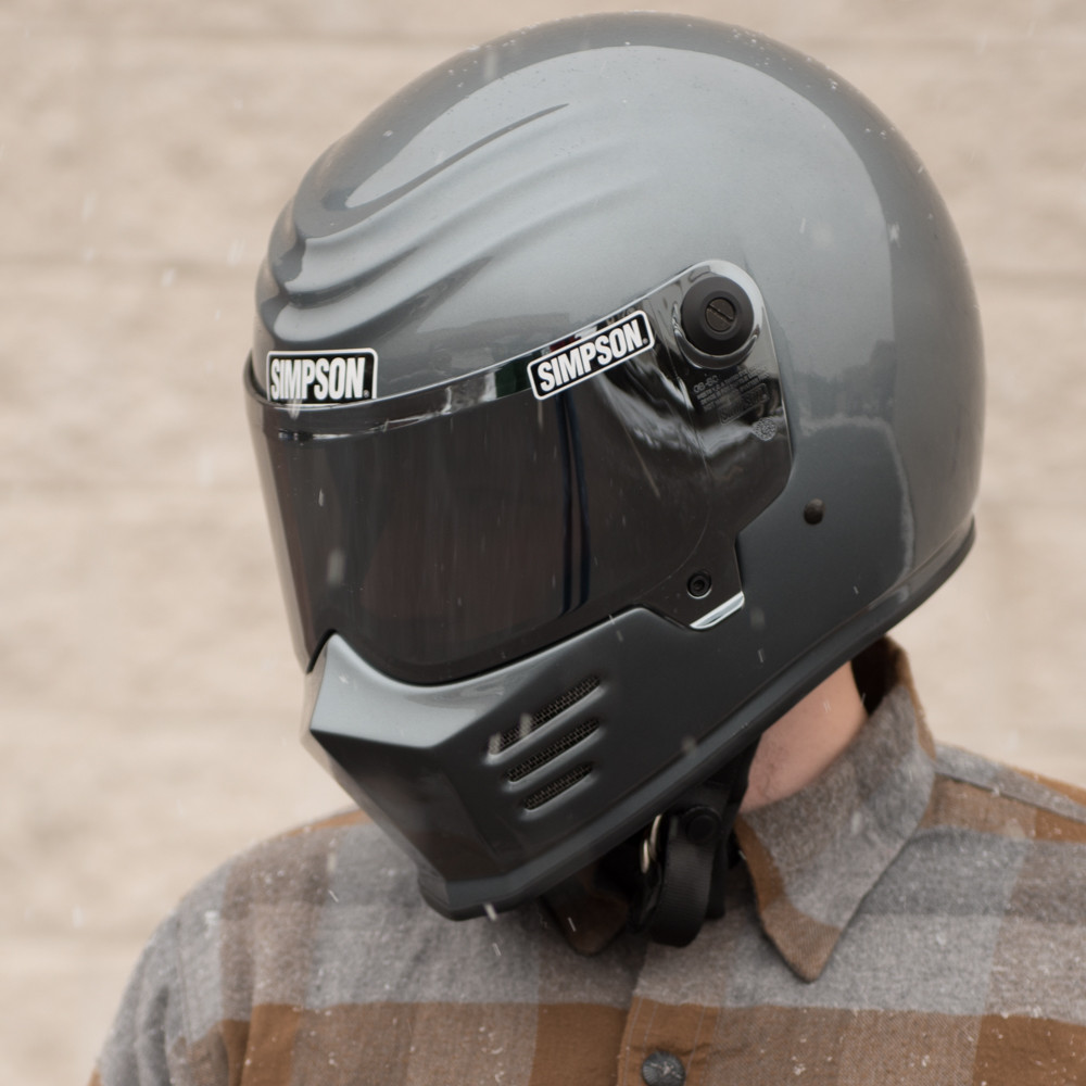 Simpson Outlaw Bandit Motorcycle Helmet - Gunmetal - Get Lowered Cycles