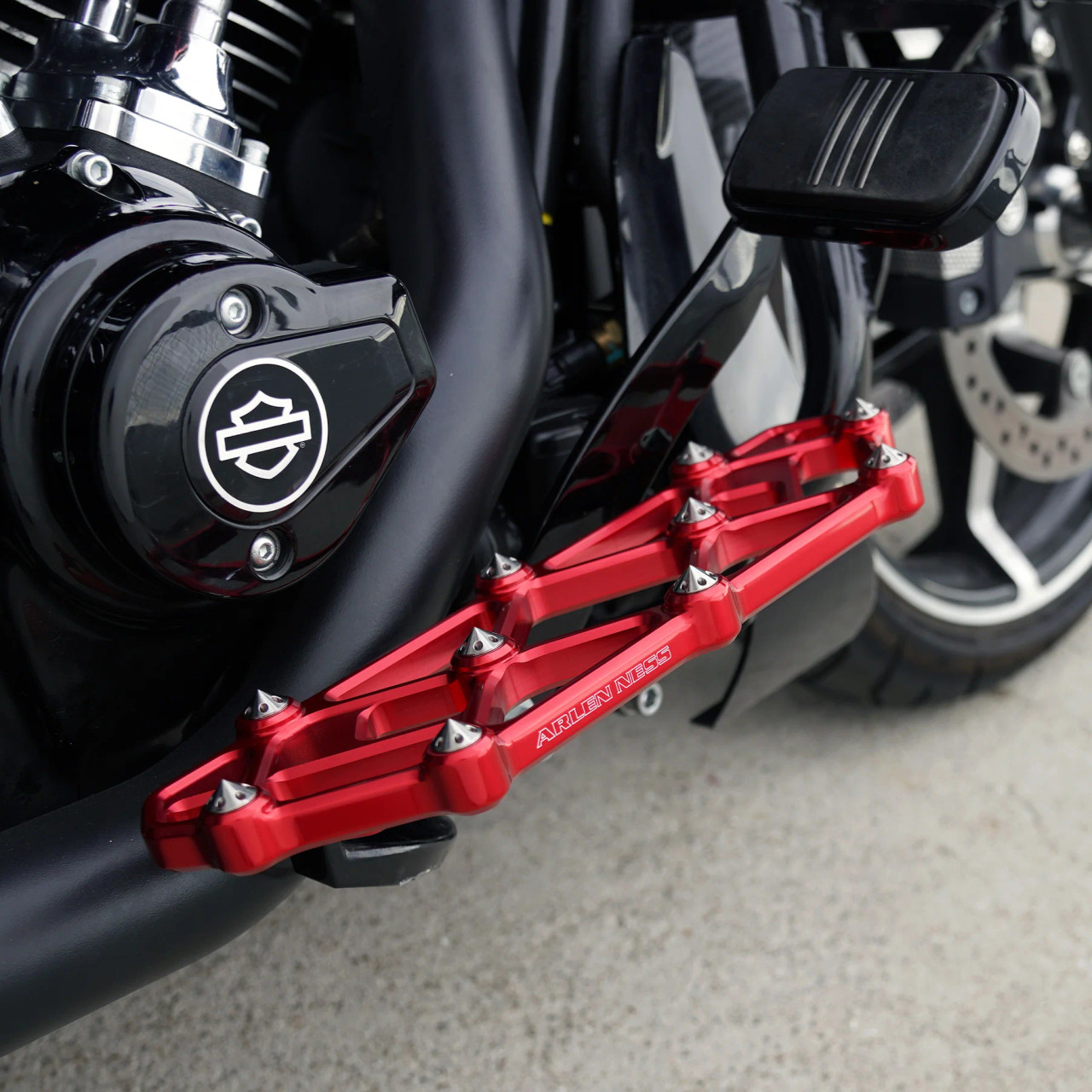 Arlen Ness Diamond Floorboards for Harley - Red - 410-057 - Get Lowered ...