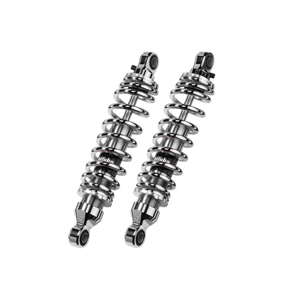Bitubo WMEo Shocks for Harley FXR & Sportster - Chrome - Get Lowered Cycles