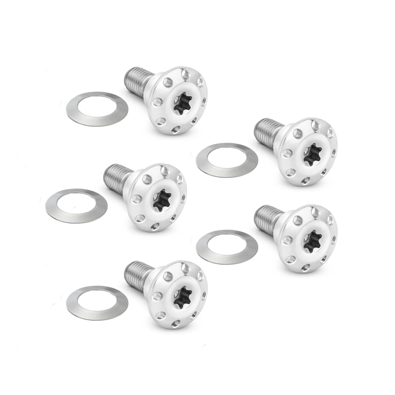 Arlen Ness Titanium Floating Rotor Hardware for Dyna & V-Rod - Polished ...
