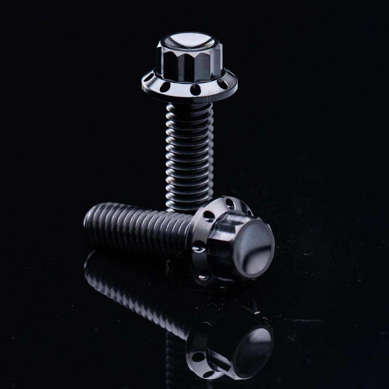 Arlen Ness Lifter Block Titanium 12-Point Bolt Kit for Harley - Black ...