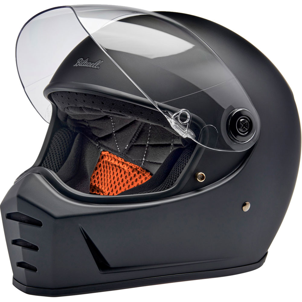 Biltwell Lane Splitter Helmet - Flat Black - Get Lowered Cycles