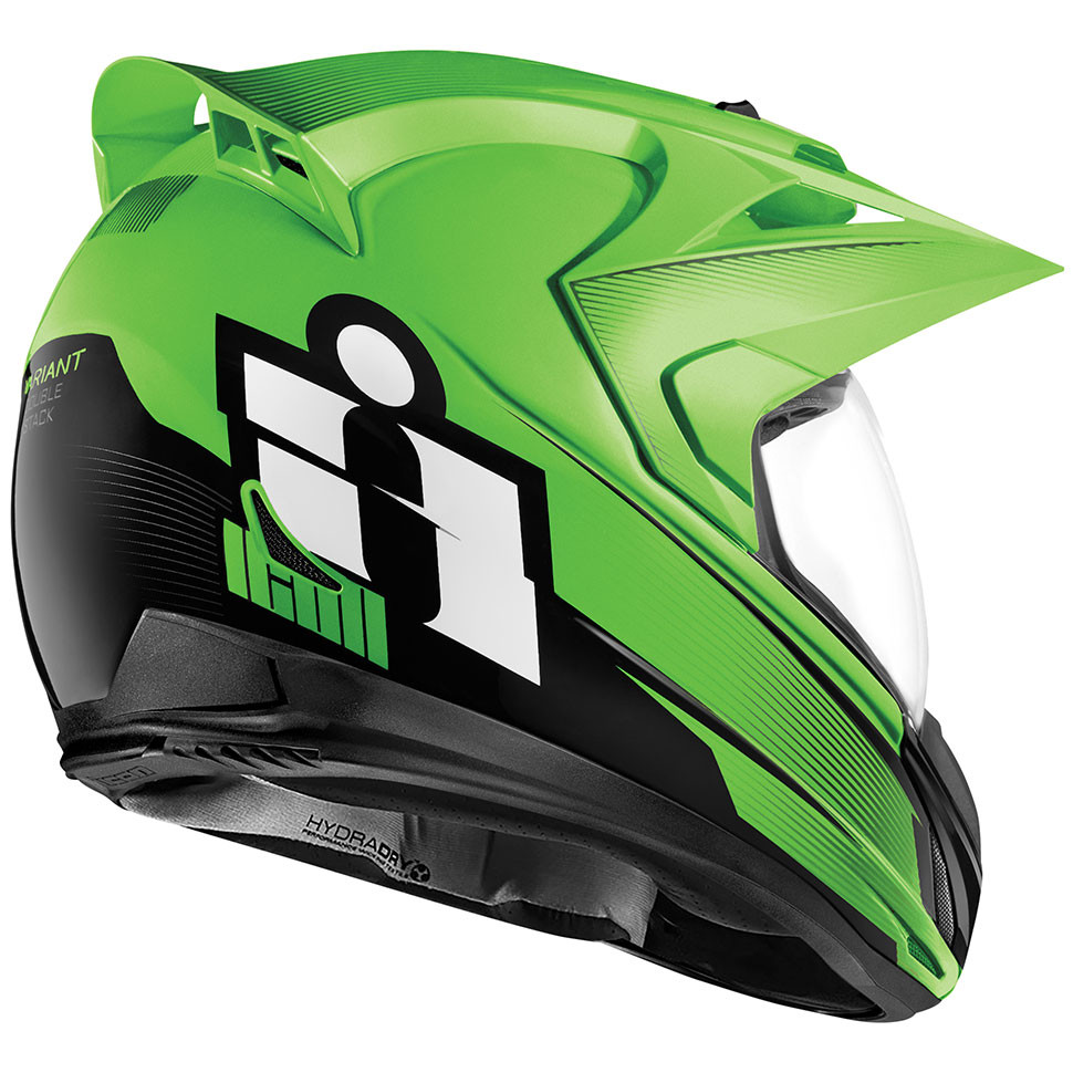 Icon Variant Double Stack Helmet - Green - Get Lowered Cycles