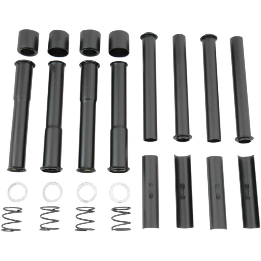 Drag Specialties Satin Black Pushrod Tube Kit for Harley - Get Lowered ...