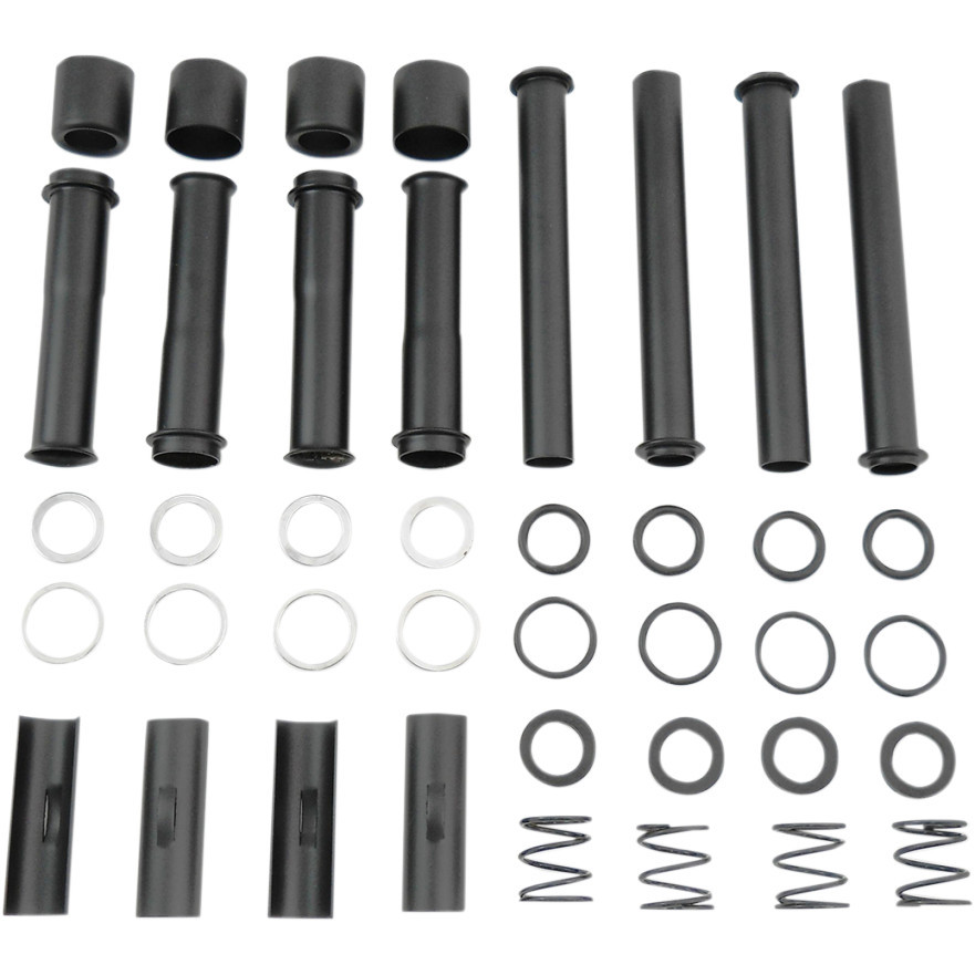 Drag Specialties Satin Black Pushrod Tube Kit for Harley - Get Lowered ...