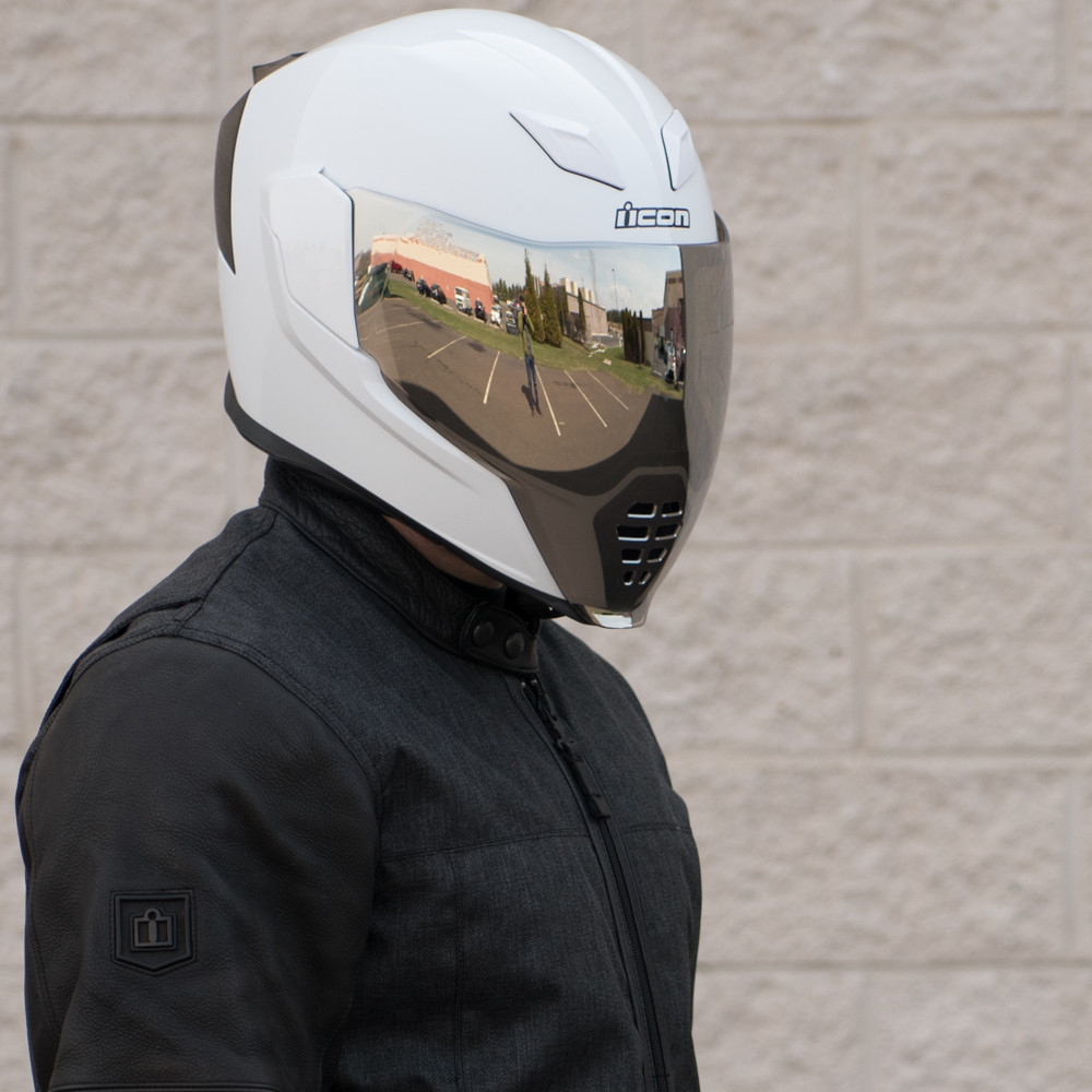 Icon Airflite RST Silver Motorcycle Face Shield - 0130-0781 - Get ...