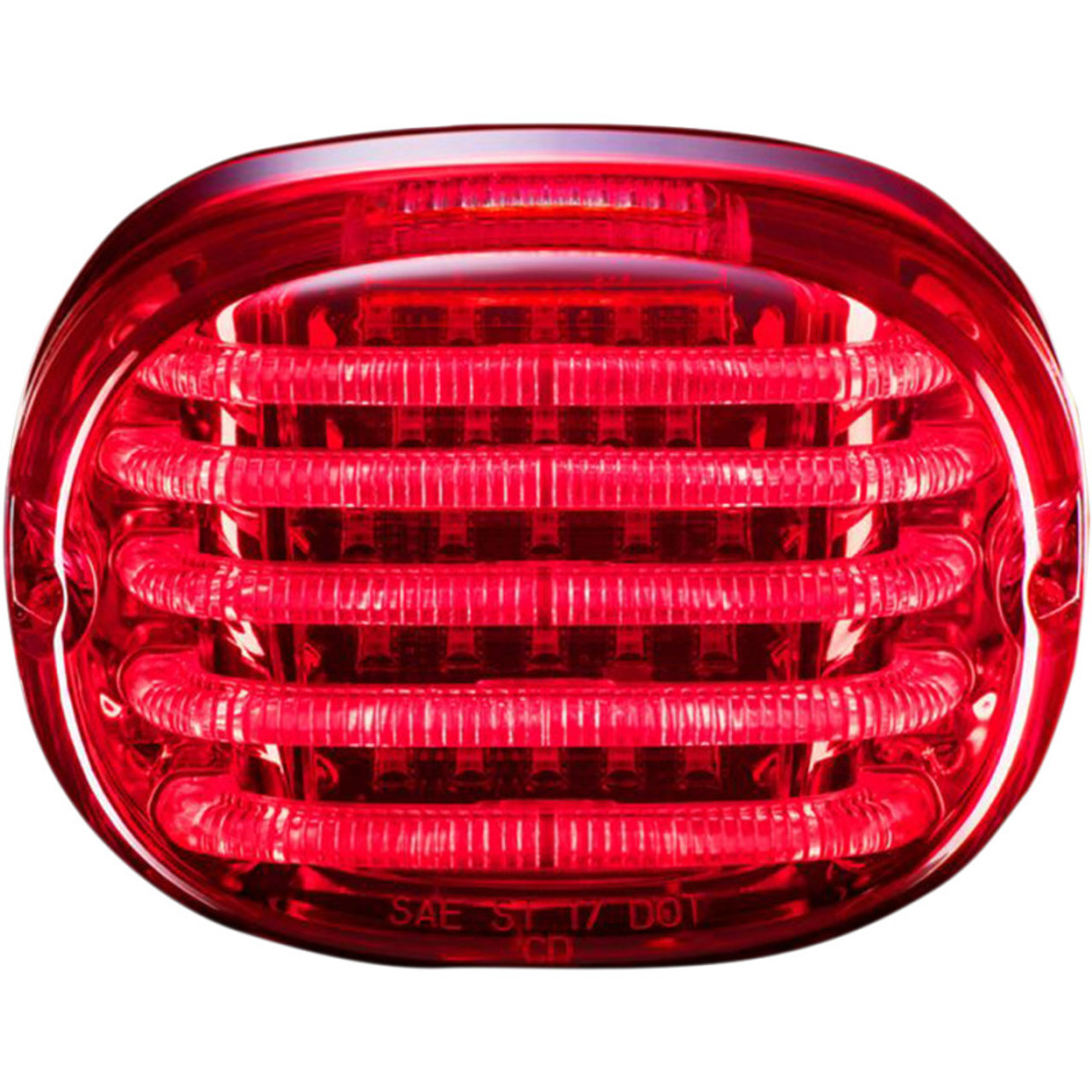 Custom Dynamics Probeam Squareback Led Tail Light For Harley Red