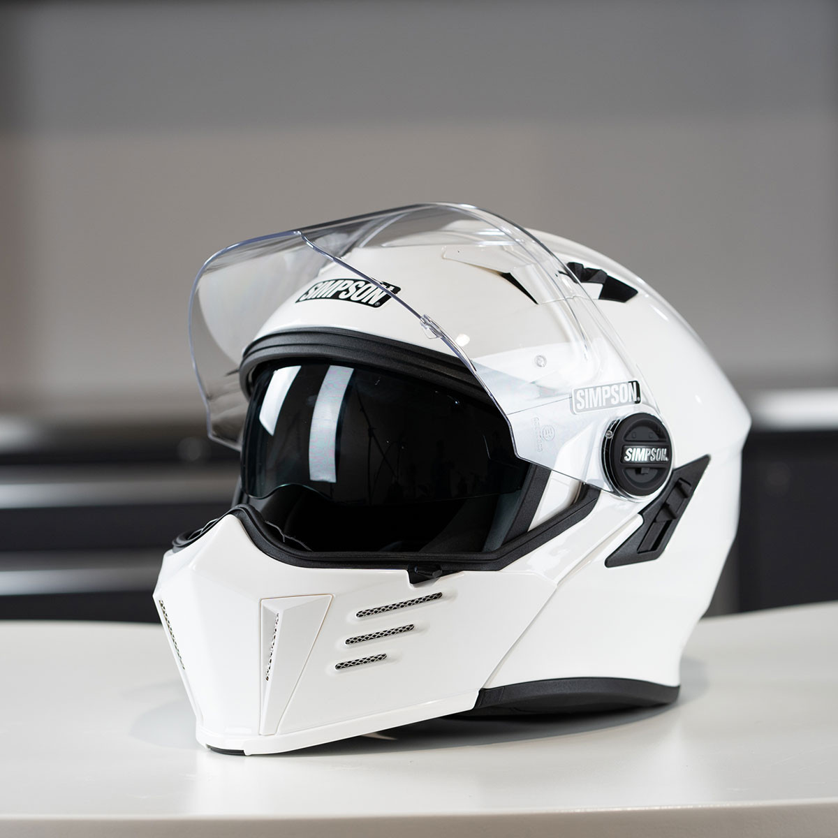 Simpson Flat Alloy Mod Bandit Modular Helmet - Get Lowered Cycles
