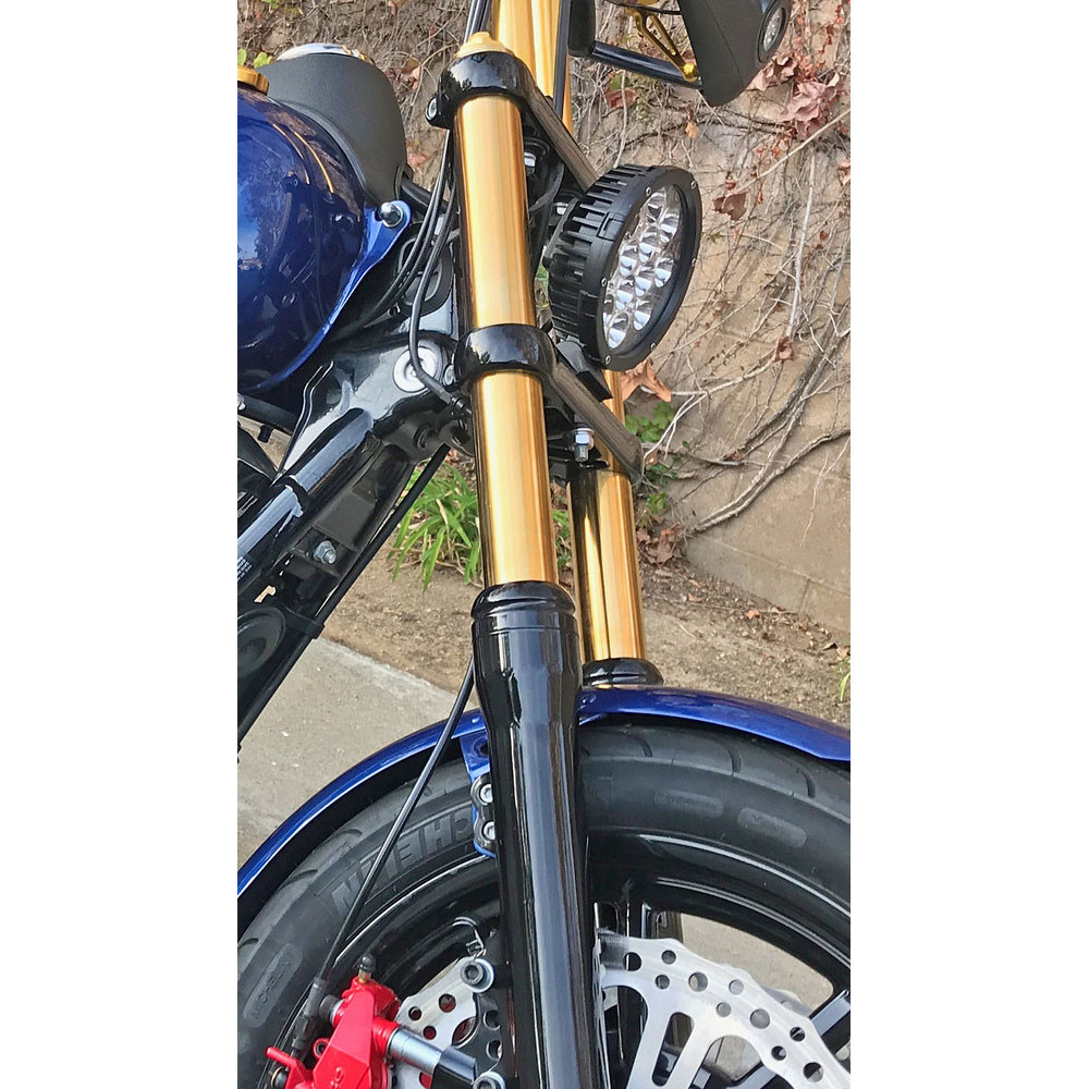 HardDrive 39mm Gold Fork Tubes for Harley Dyna & Sportster - Standard ...