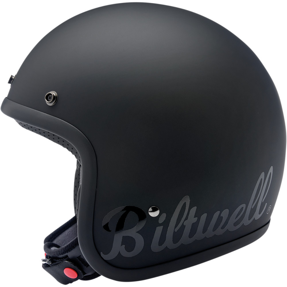 Biltwell Bonanza Motorcycle Helmet - Flat Black Factory - Get Lowered ...