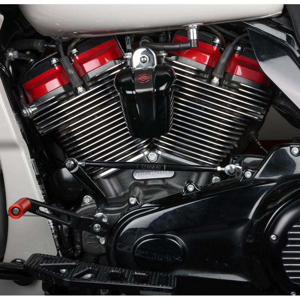 Thrashin Supply Black Shift Linkage for Harley Touring & Softail/Dyna w ...