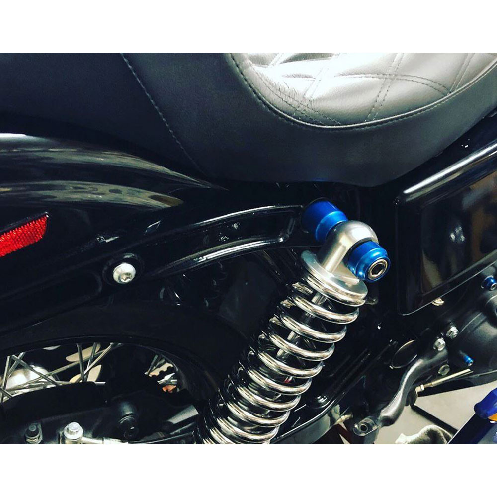 Santoro Fabworx Way Kool Shock Mount Sliders for 2009-2017 Harley Dyna ...