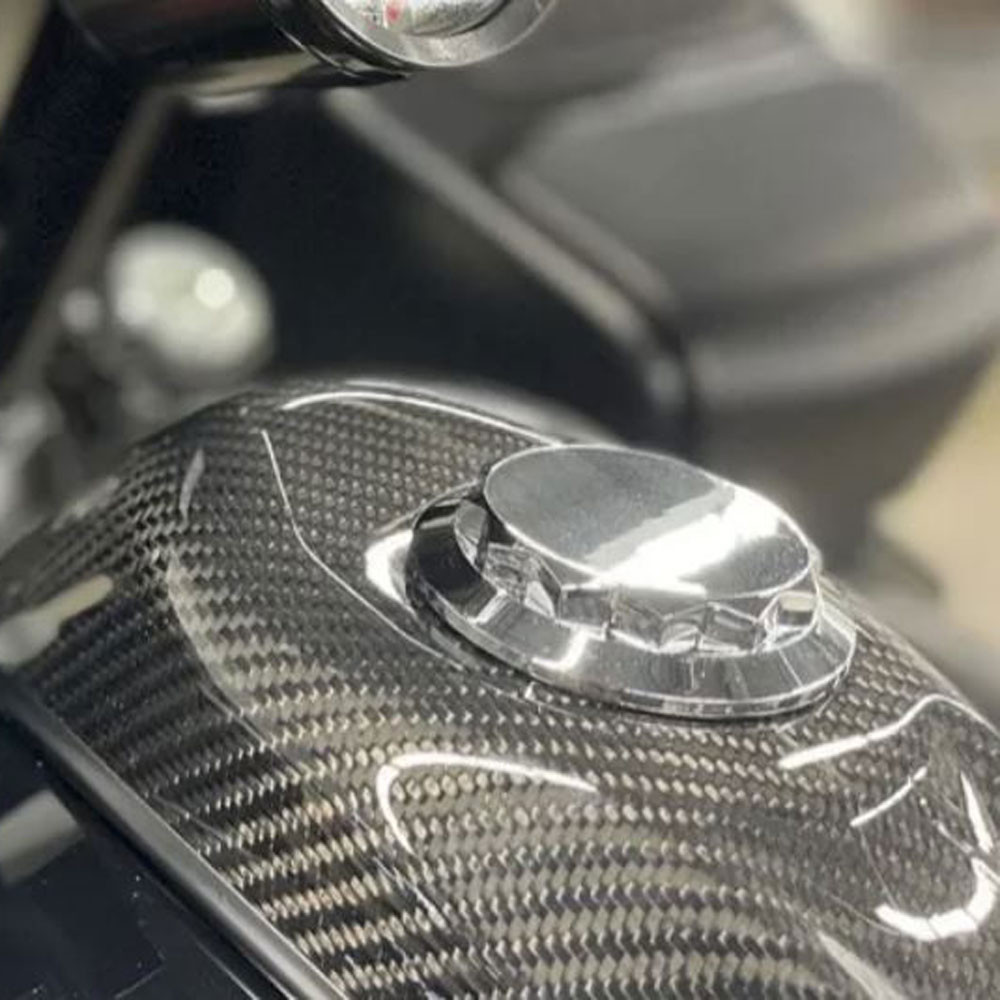 Hofmann Designs 12-Point Signature Series Gas Cap for Harley - Polished ...