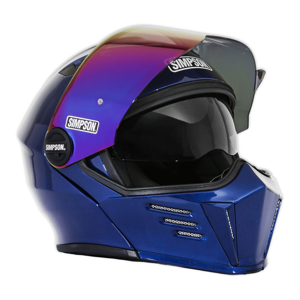 Simpson Mod Bandit Modular Helmet - Fly By Navy Blue - Get Lowered Cycles