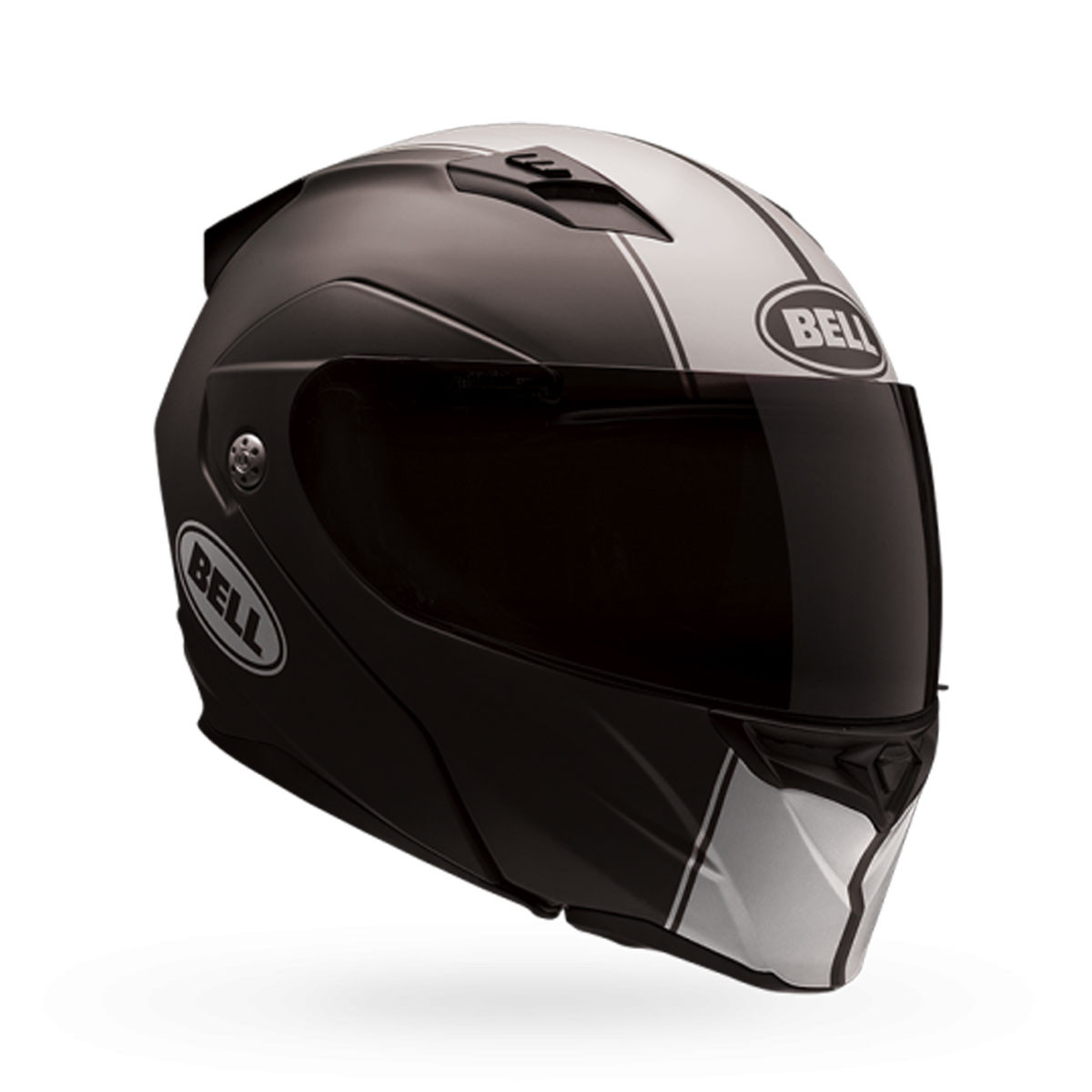 Bell Revolver Evo Matte Black/White Modular Motorcycle Helmet - Get ...