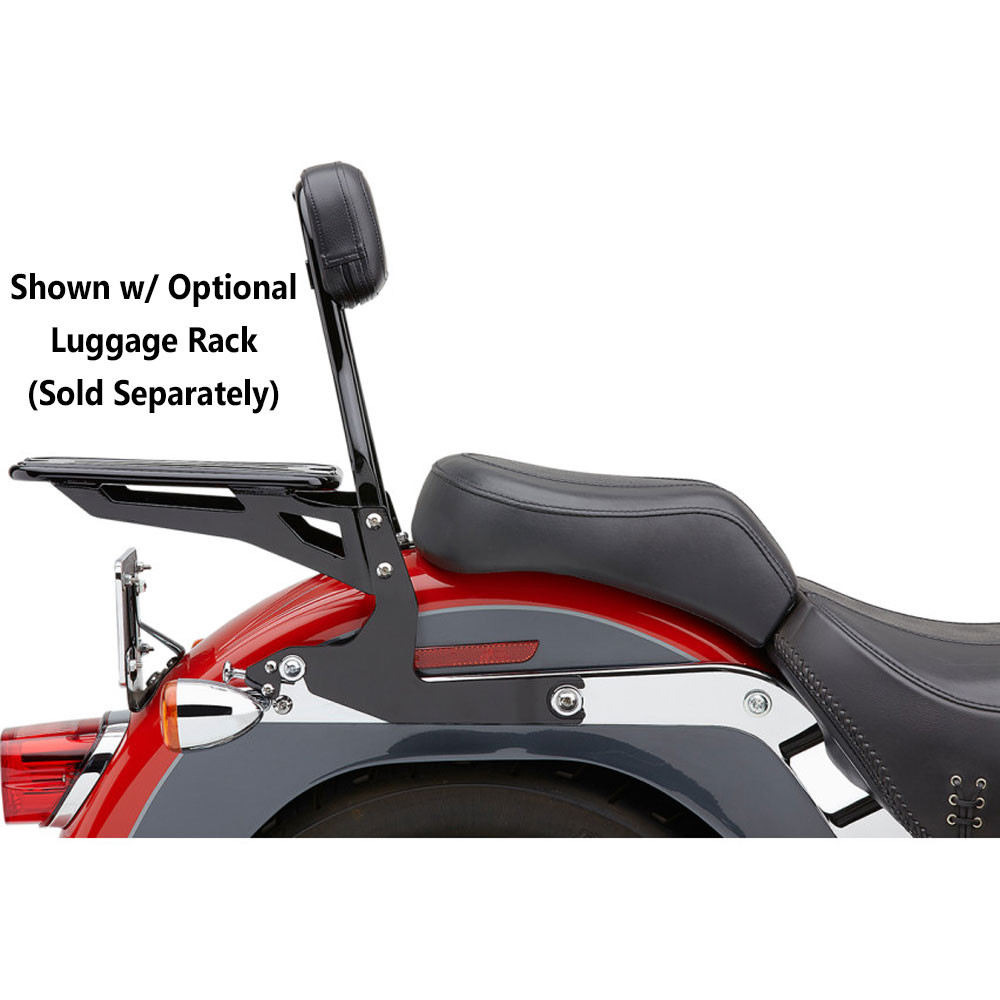 Cobra Detachable Backrest Kit for Harley Softail - Black - Get Lowered ...