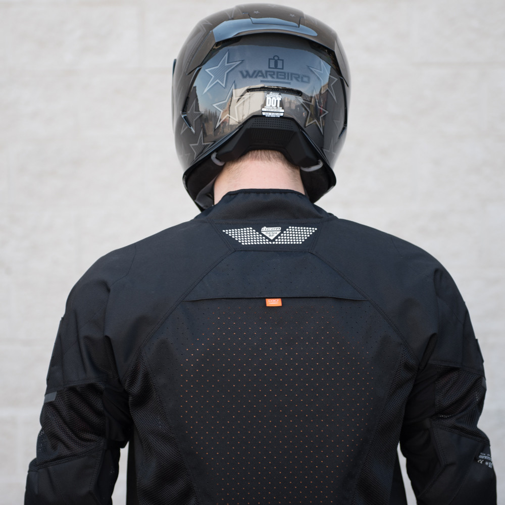 Icon Mesh AF Black Motorcycle Jacket - Get Lowered Cycles