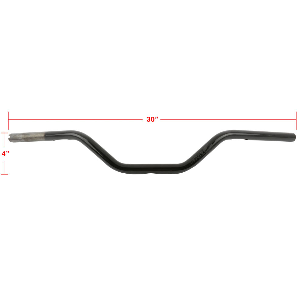 Thrashin Supply Aggressive Mid Bend Bars 1" Handlebars - Black - TSC ...
