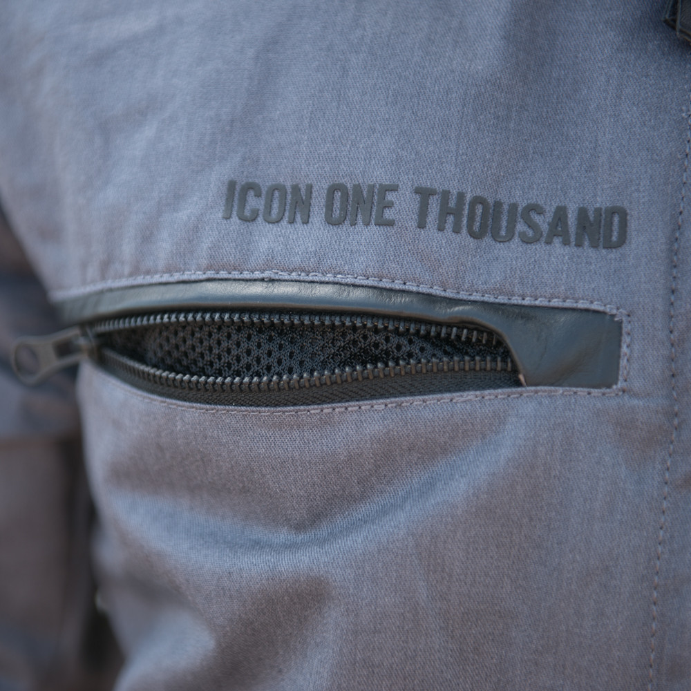 Icon 1000 MH 1000 Black Textile/Leather Jacket - Get Lowered Cycles