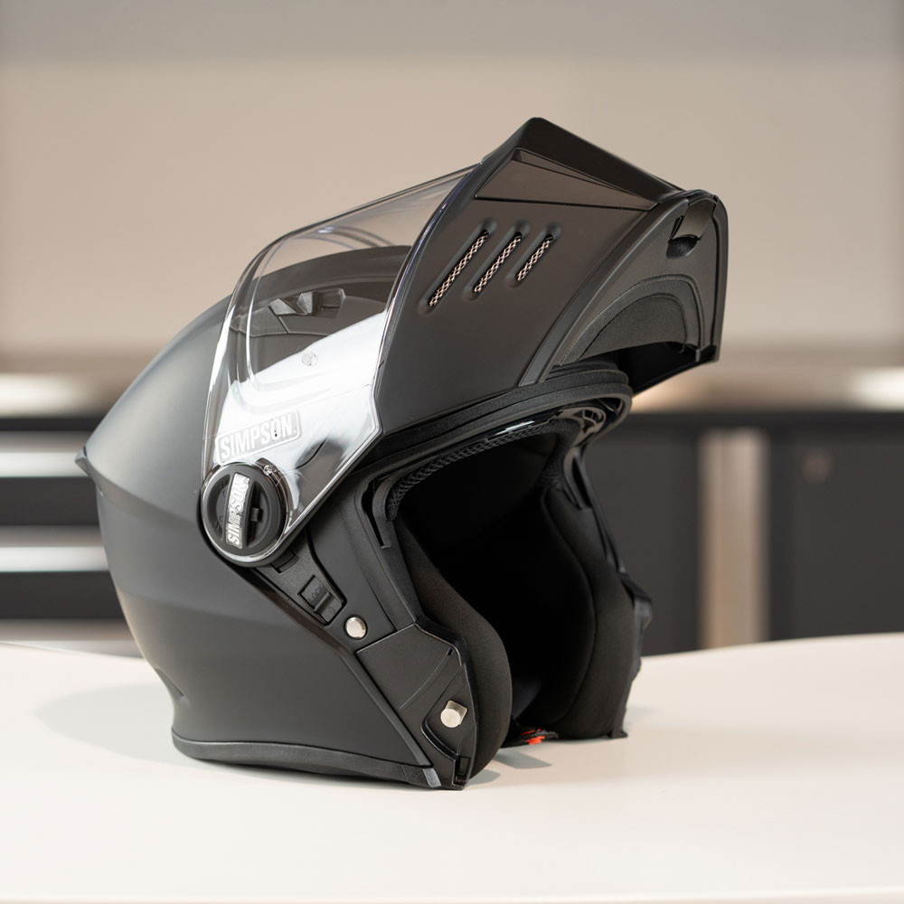 Simpson Carbon Fiber Mod Bandit Modular Helmet - Get Lowered Cycles