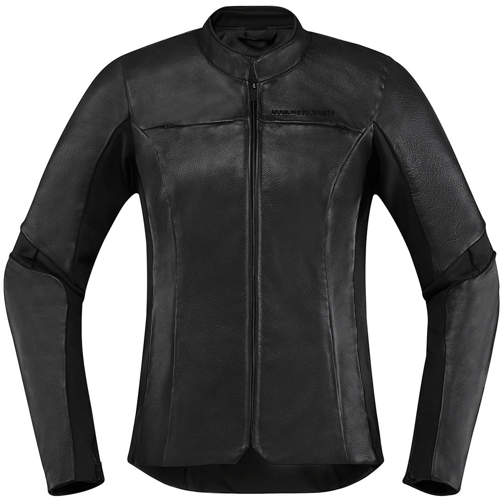 Icon Overlord Women's Black Leather Jacket - Get Lowered Cycles