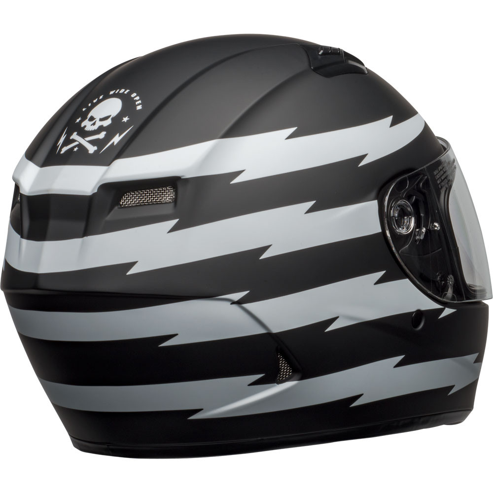 Bell Qualifier Z-Ray Helmet - Matte Black/White - Get Lowered Cycles
