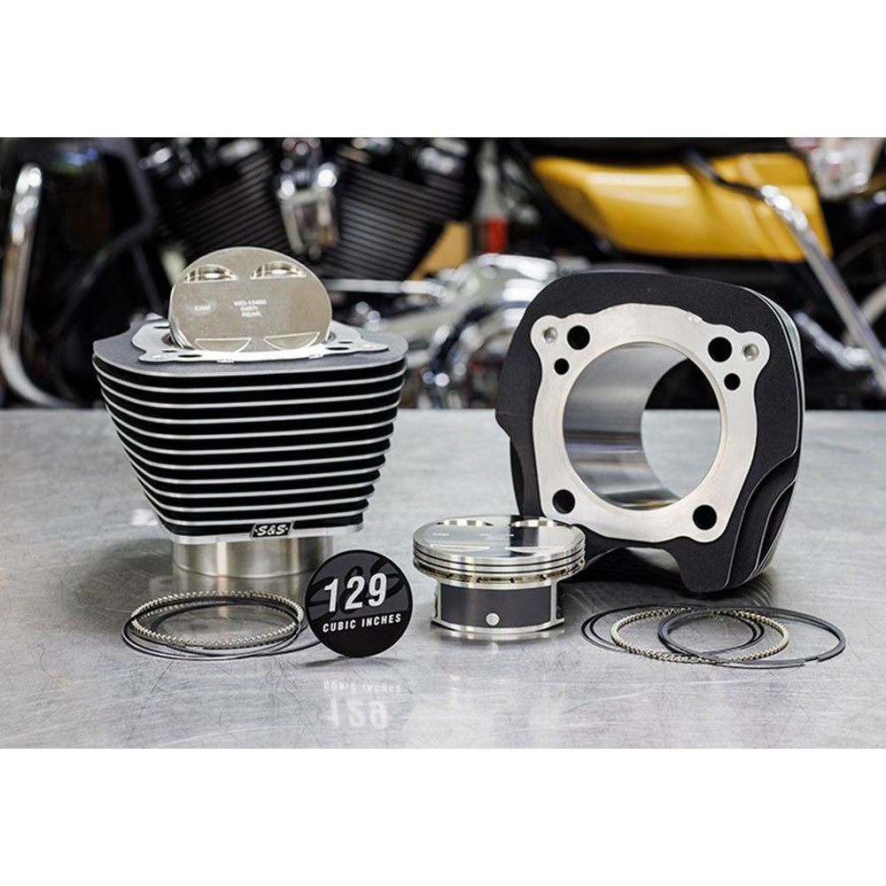 S&S Cycle 129" Big Bore Kit 4.375" Stroke for 107" M8 Models - 910-0843 ...