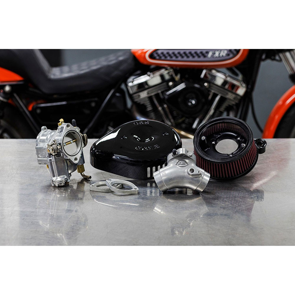 S&S Super G Carburetor & Stealth Air Cleaner Kit for 1984-1999 Harley ...