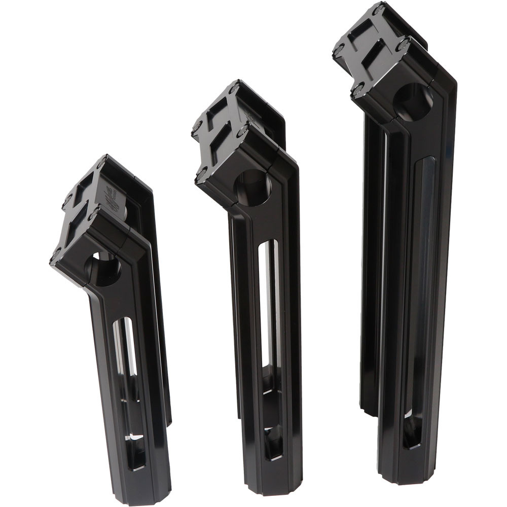 Hofmann Designs Billet Risers for Harley - Black - Get Lowered Cycles