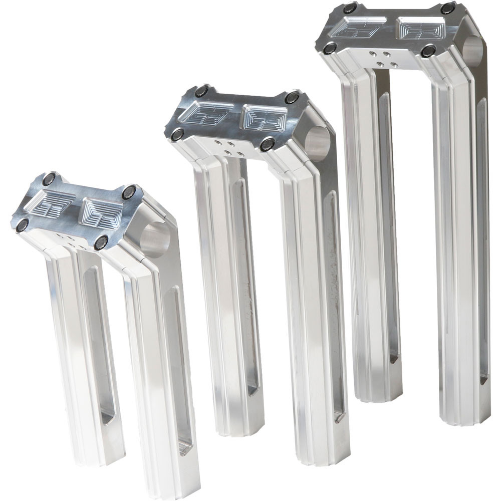 Hofmann Designs Billet Risers for Harley - Raw - Get Lowered Cycles