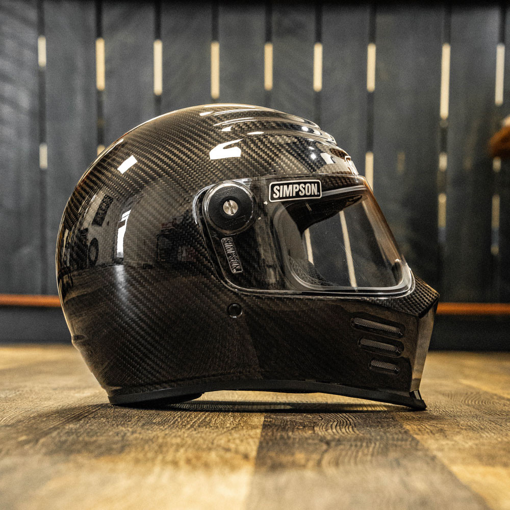 Simpson Outlaw Bandit 3 Helmet - Carbon Fiber - Get Lowered Cycles
