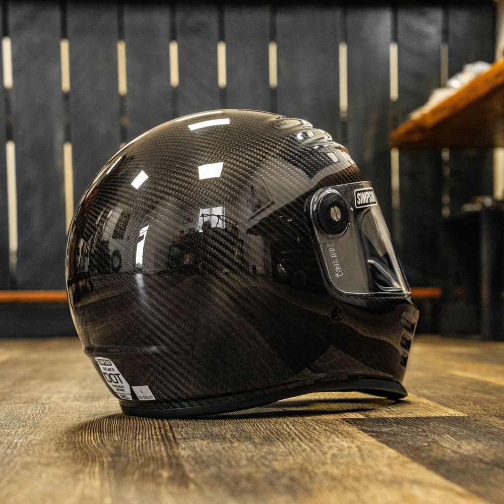 Simpson Outlaw Bandit 3 Helmet - Carbon Fiber - Get Lowered Cycles