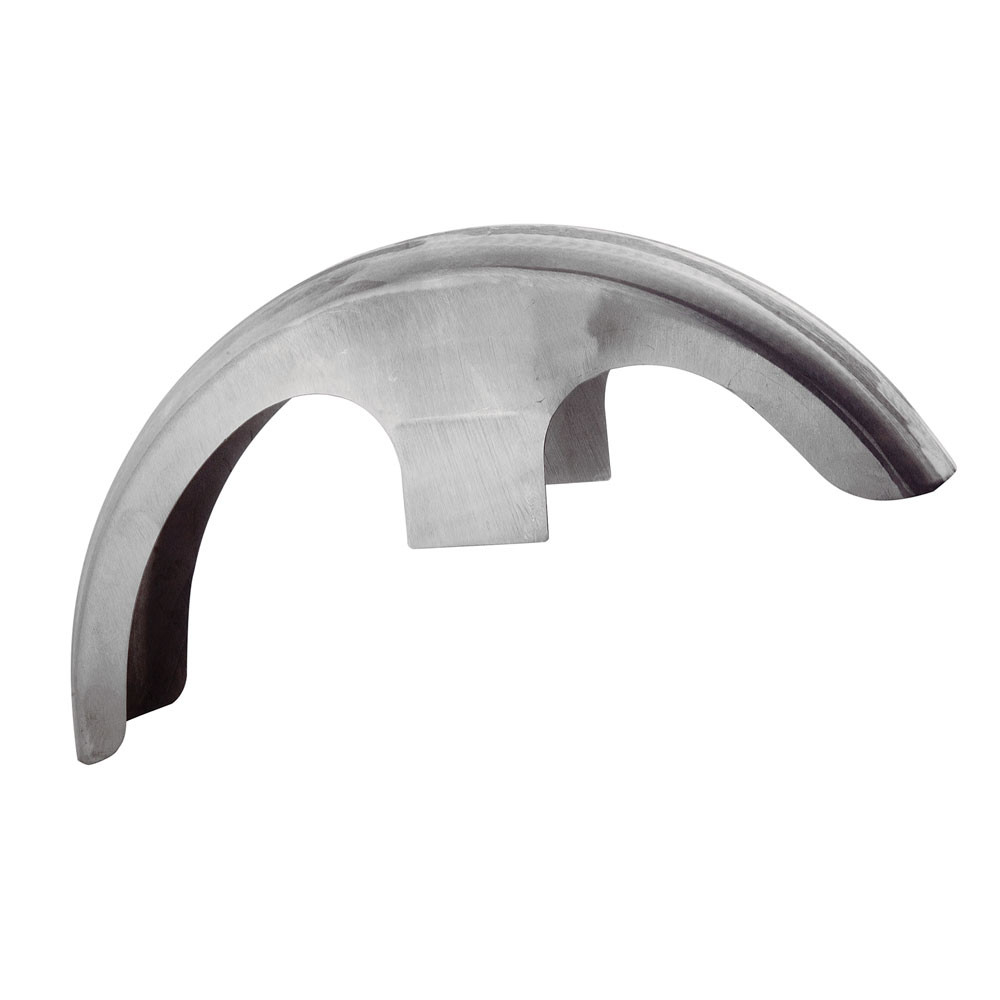 Custom Chrome 'Tombstone' Custom Steel Front Fenders - Get Lowered Cycles