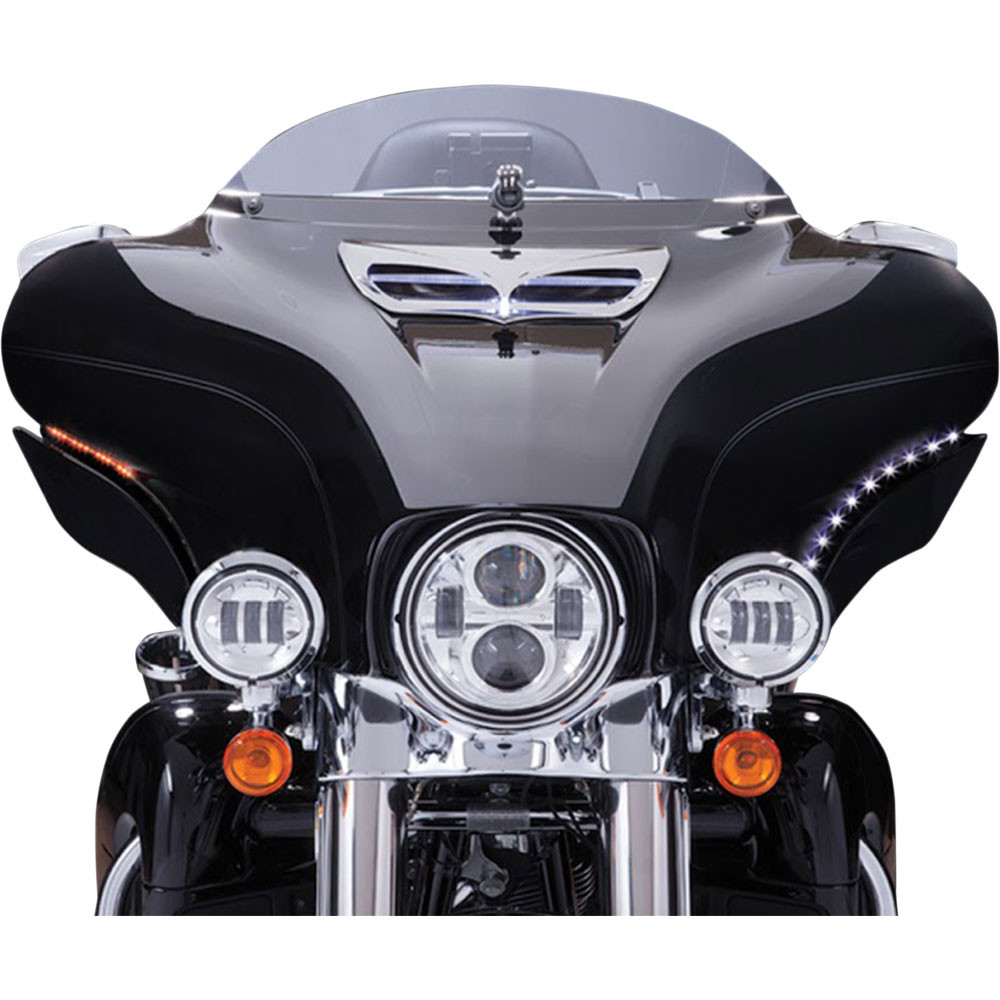 Ciro Chrome Bat Blades Fairing Trim for 2014-2020 Harley Touring ...