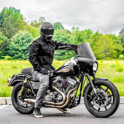 Thrashin Supply Highway V2 Denim Riding Jacket - Black - Get Lowered Cycles