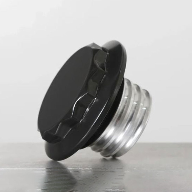 Hofmann Designs 12-Point Signature Series Gas Cap for Harley - Black ...